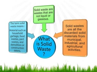 Solid waste & management | PPTX