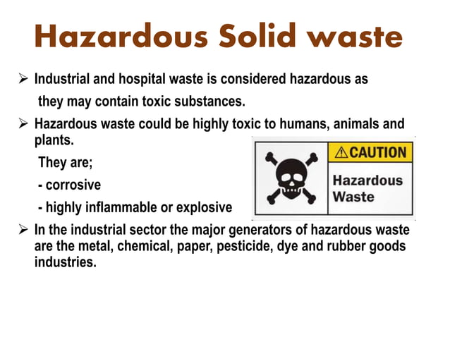 Solid waste | PPT