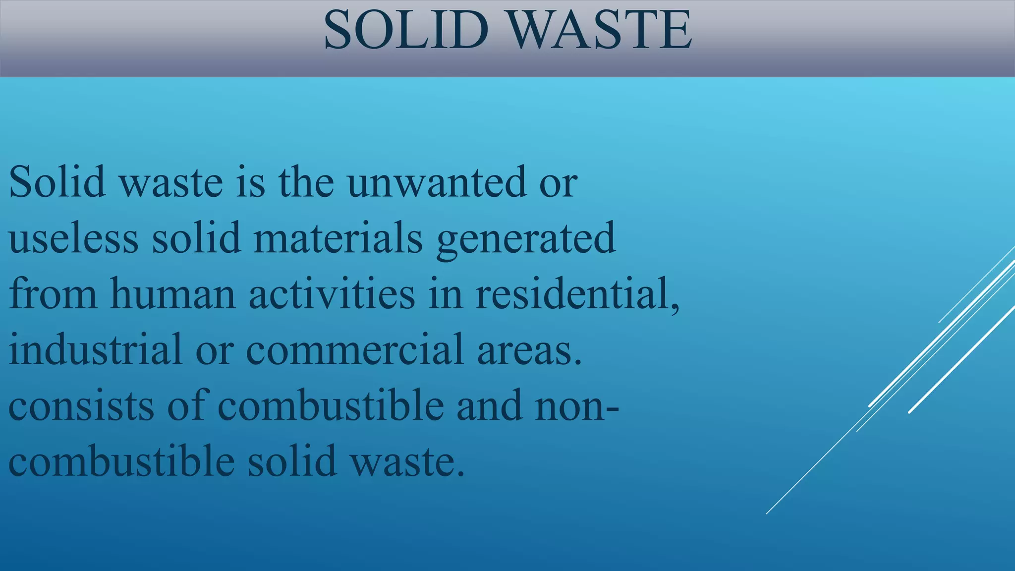 Solid waste | PPTX