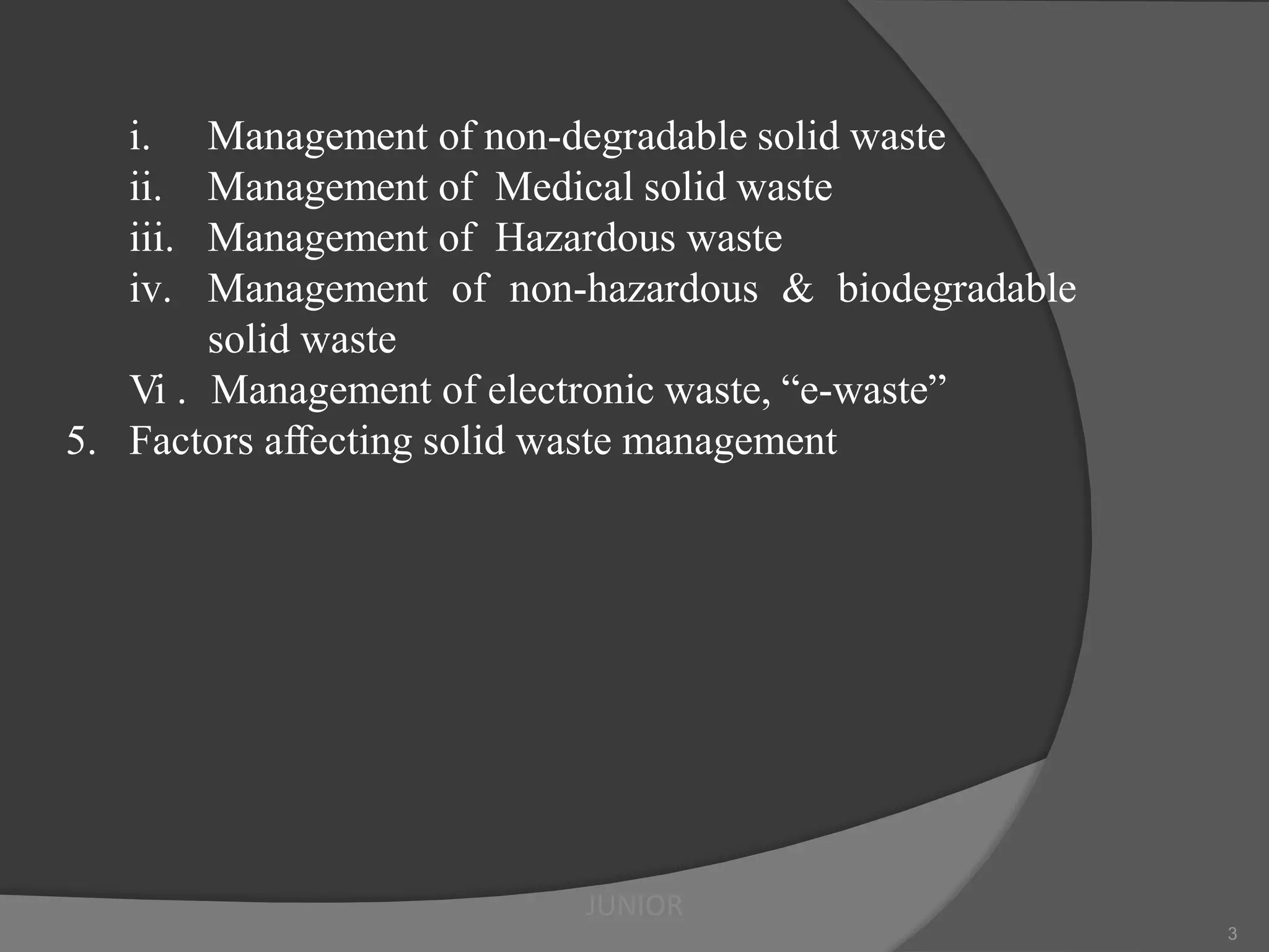 Biotechnology for Solid waste Management | PPTX