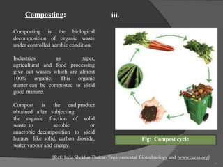 Biotechnology for Solid waste Management | PPTX | Environmental ...