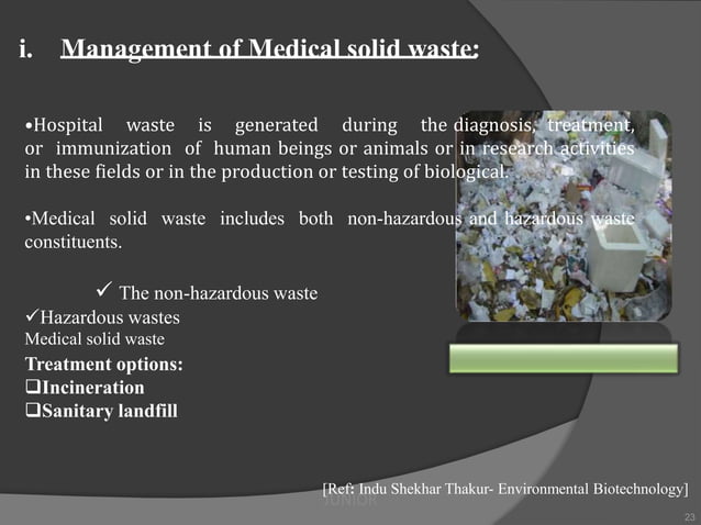 Biotechnology for Solid waste Management | PPTX | Environmental ...