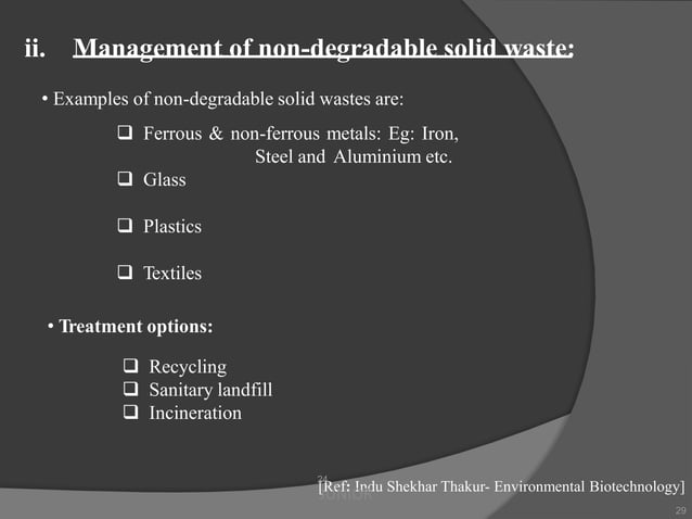 Biotechnology for Solid waste Management | PPTX | Environmental ...