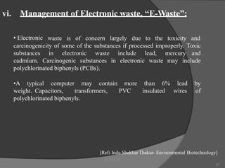 Biotechnology for Solid waste Management | PPTX