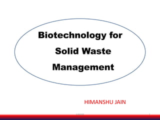 Biotechnology In Waste Management