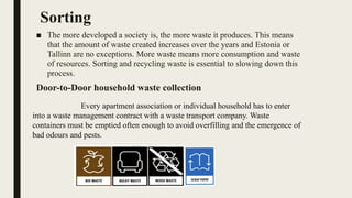 Solid waste - Characterisation and sorting | PPTX