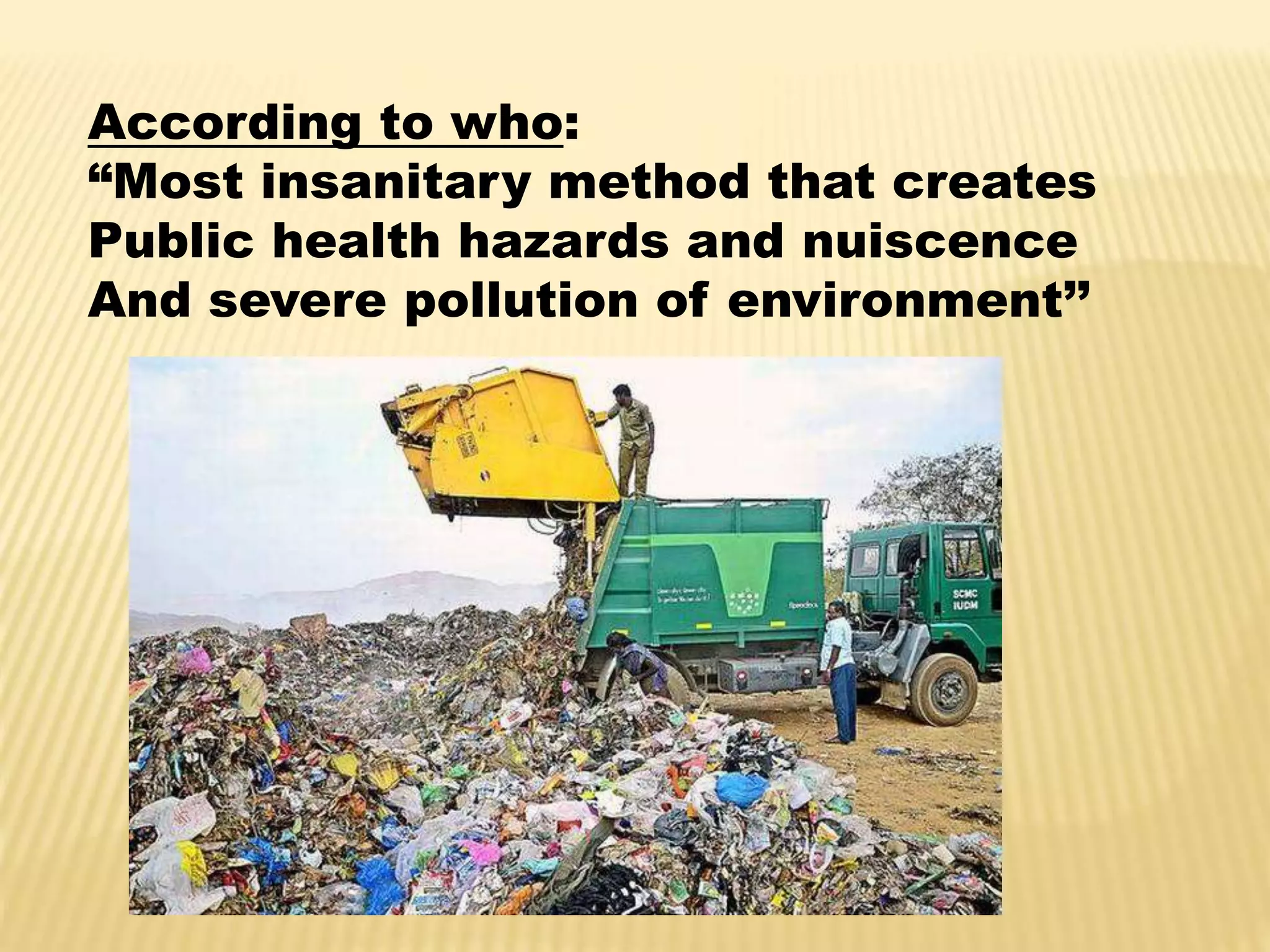 DISPOSAL OF WASTES | PPT | Free Download