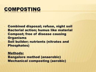 DISPOSAL OF WASTES | PPT | Free Download