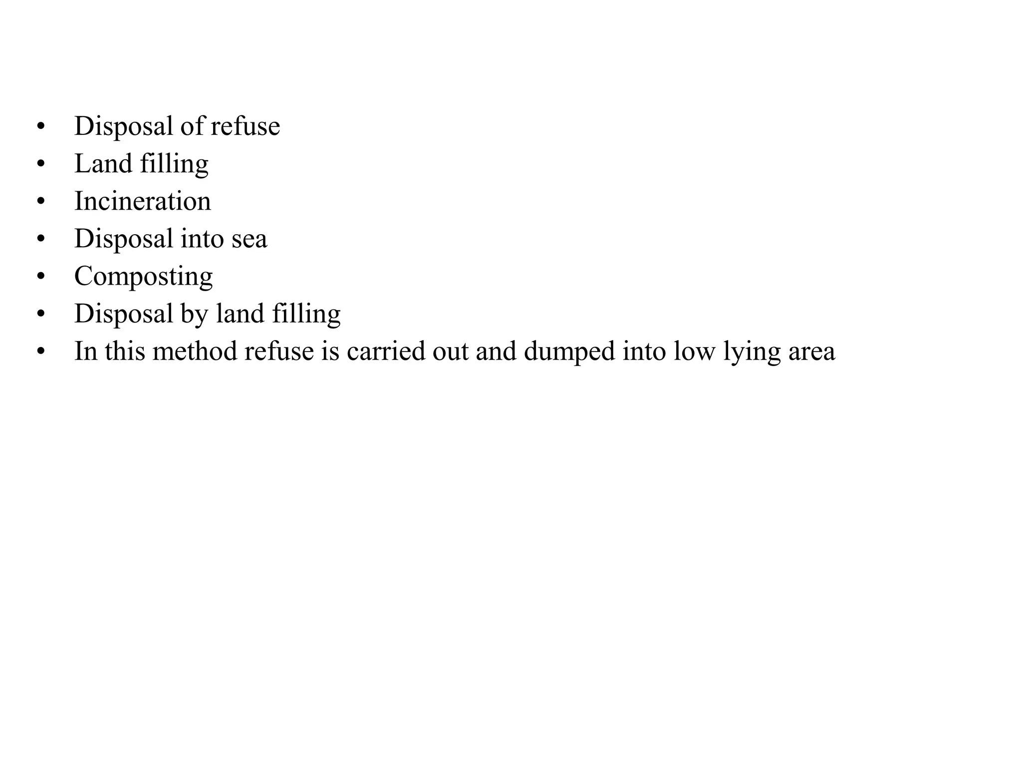 solid waste disposal methods | PDF