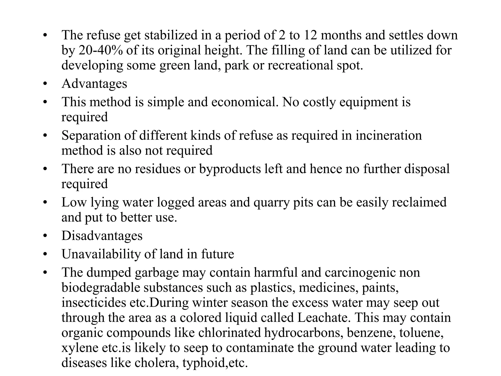 solid waste disposal methods | PDF
