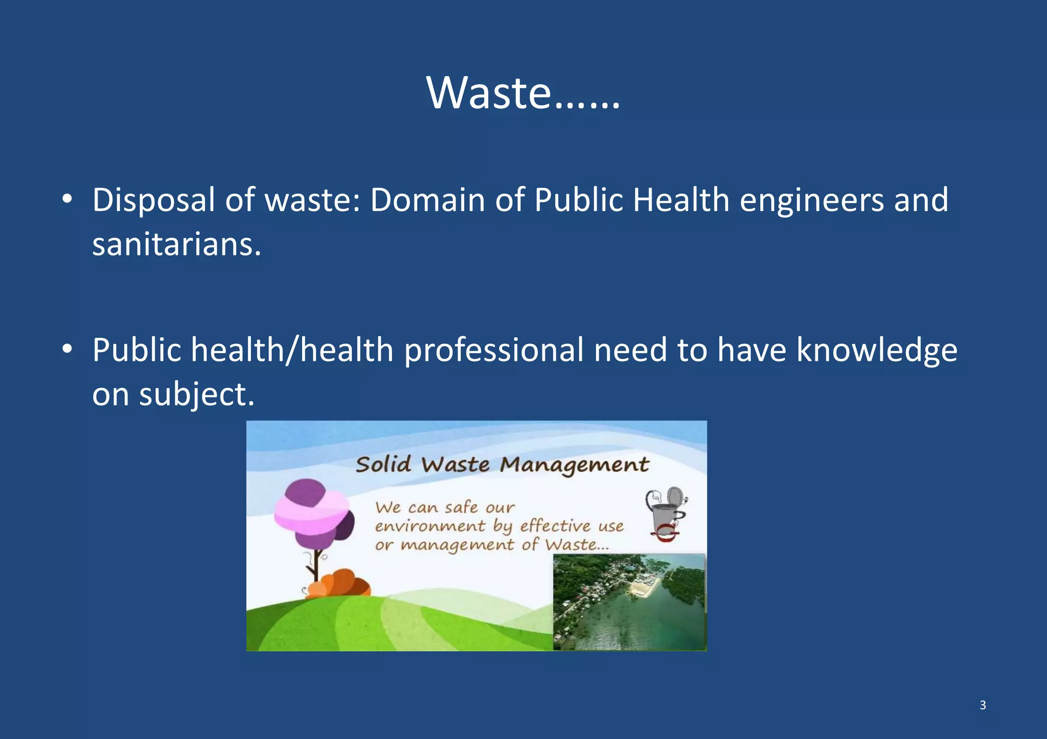 Solid waste and public health | PPTX
