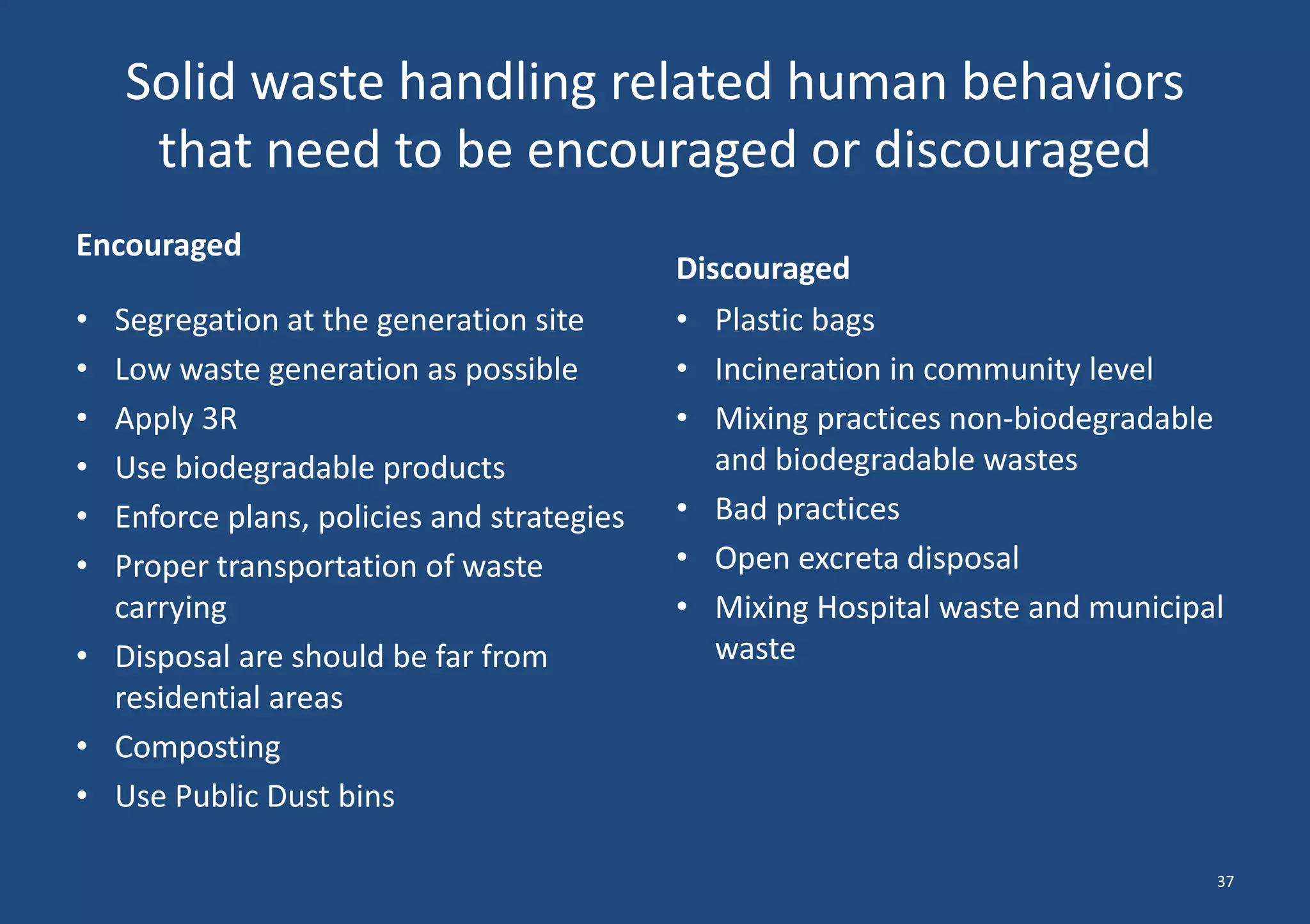 Solid waste and public health | PPTX