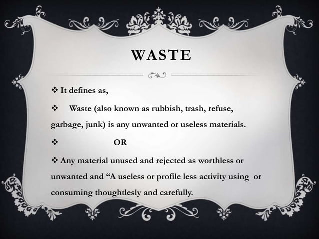 Solid waste and slug control | PPTX | Environment | Science