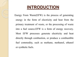 Solid waste as renewable source of energy | PPT