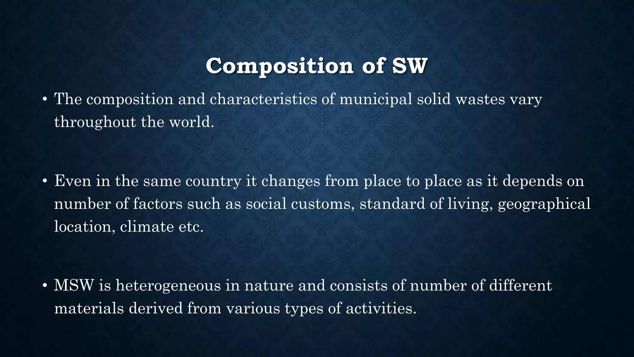Solid waste composition | PPTX