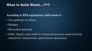 Solid waste composition | PPTX