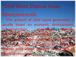 Solid waste disposal | PPTX