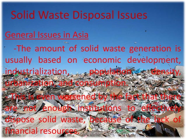 Solid waste disposal | PPT