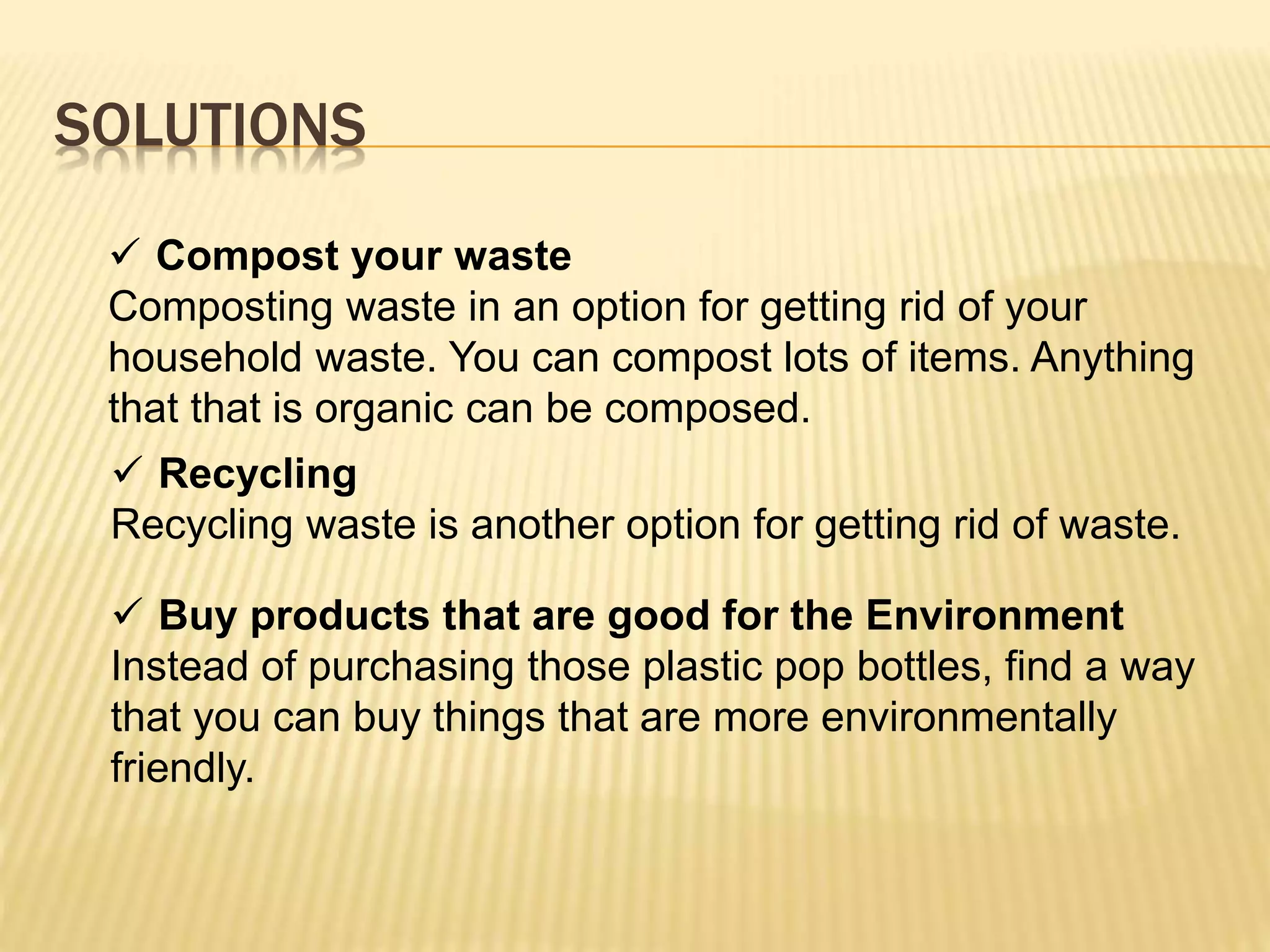 Solid waste disposal | PPTX