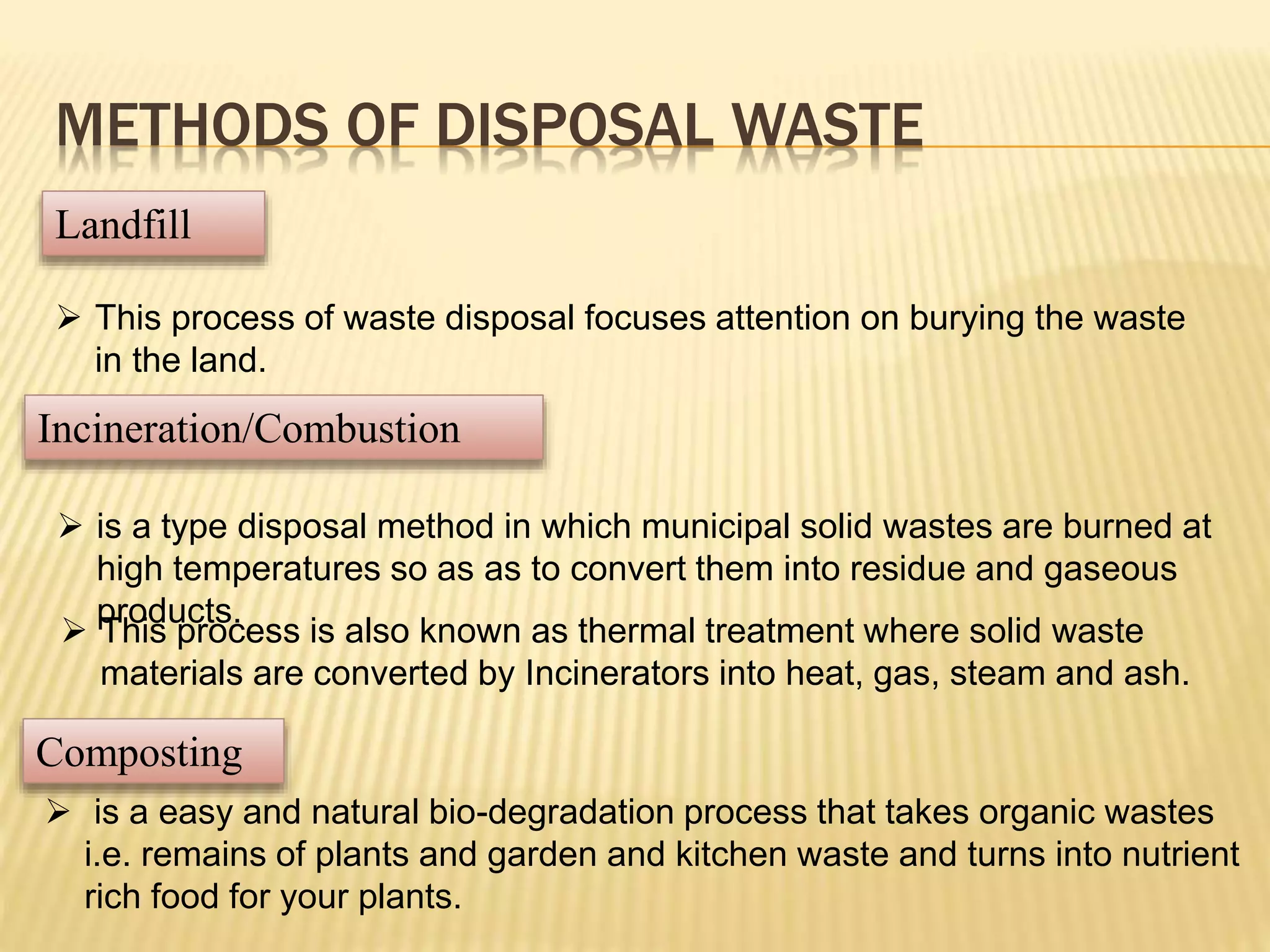 Solid waste disposal | PPTX