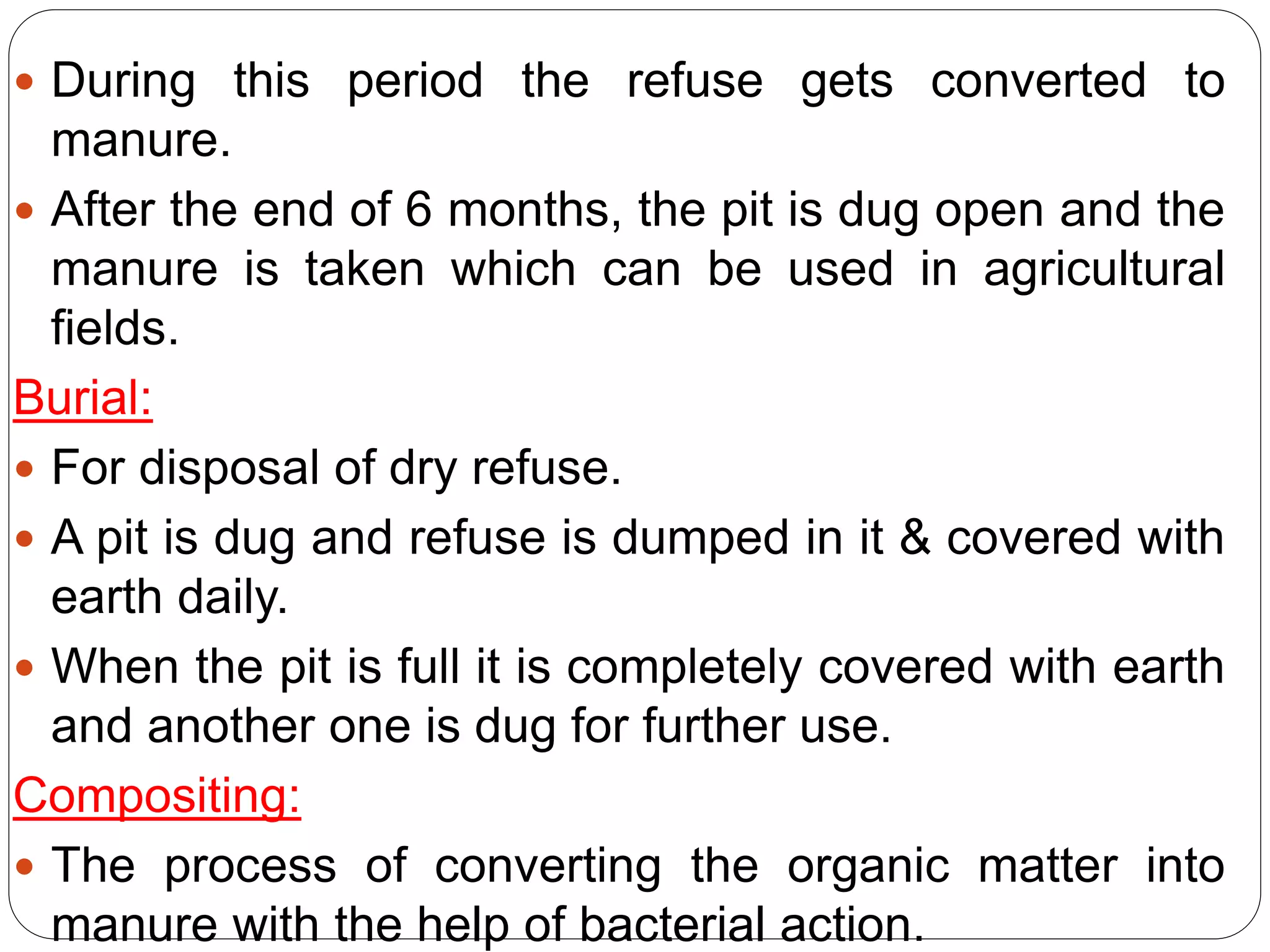 Solid waste disposal and control | PPTX