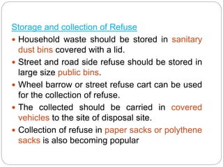 Solid waste disposal and control | PPTX