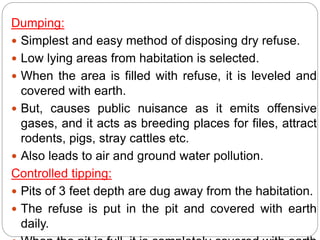 Solid waste disposal and control | PPTX