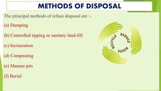 Solid waste disposal and hospital waste management | PPTX
