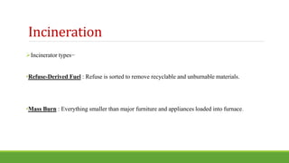 Solid waste disposal and Recycling | PPTX | Indoor Environmental ...