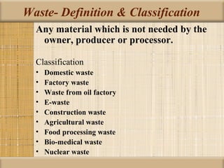 Solid waste management | PPT