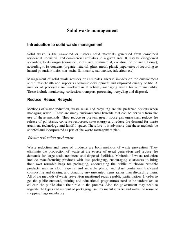 Solid Waste Management solid-waste-management
