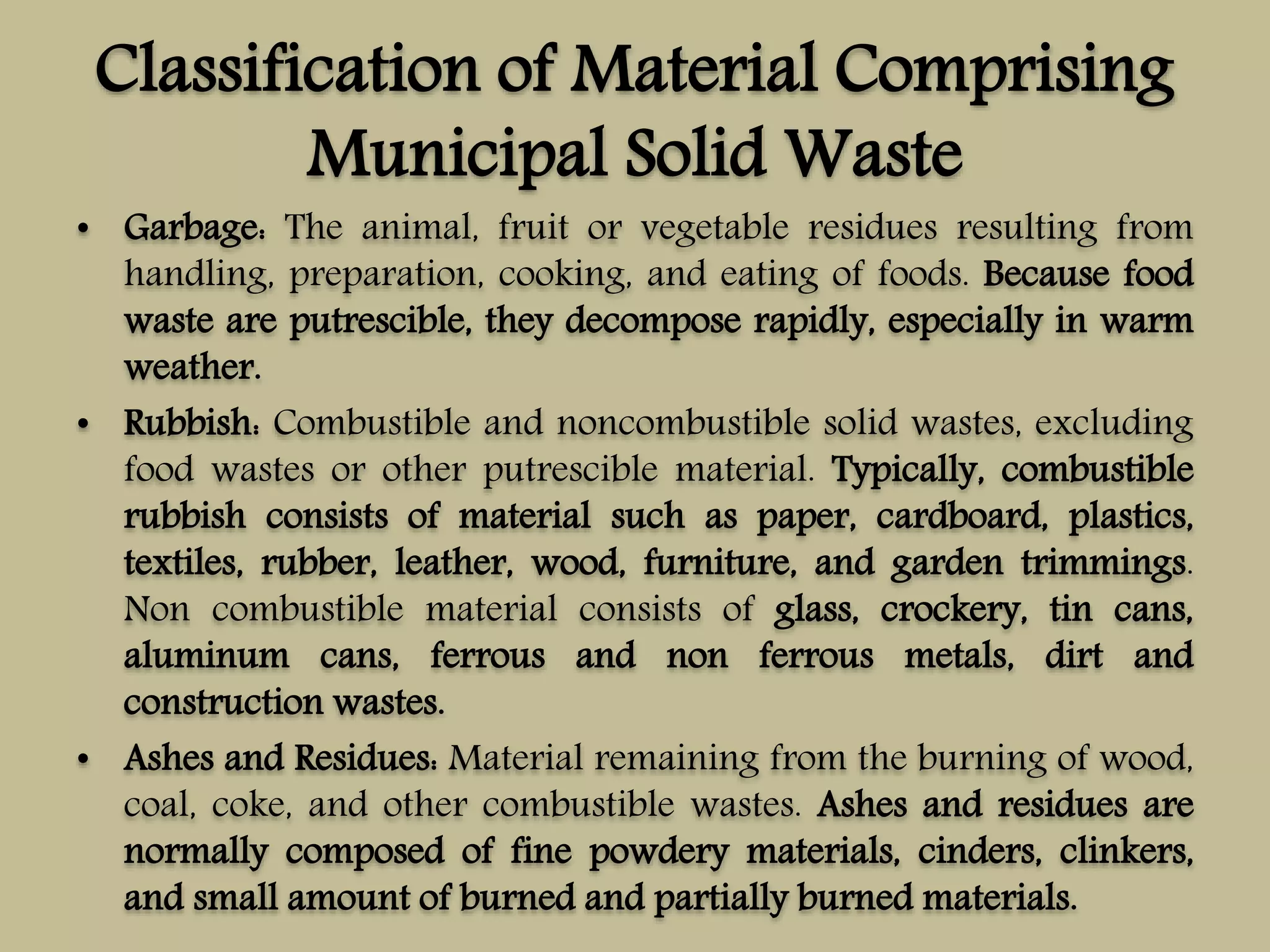 Solid Waste Management (Unit-V) | PPTX