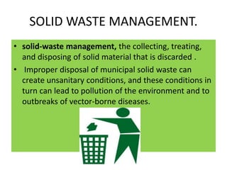 Solid waste management | PPT
