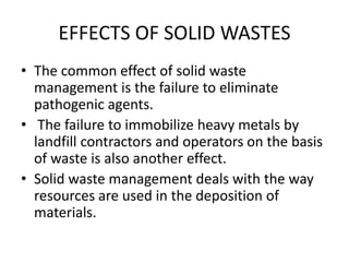 Solid waste management | PPT