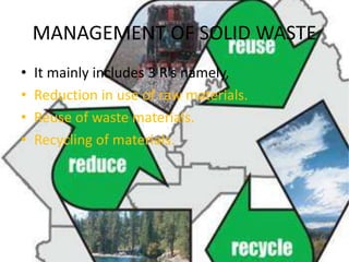 Solid waste management | PPT