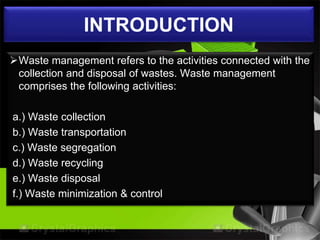 Solid waste management | PPTX
