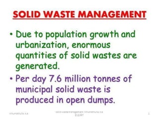 Solid waste management | PPTX
