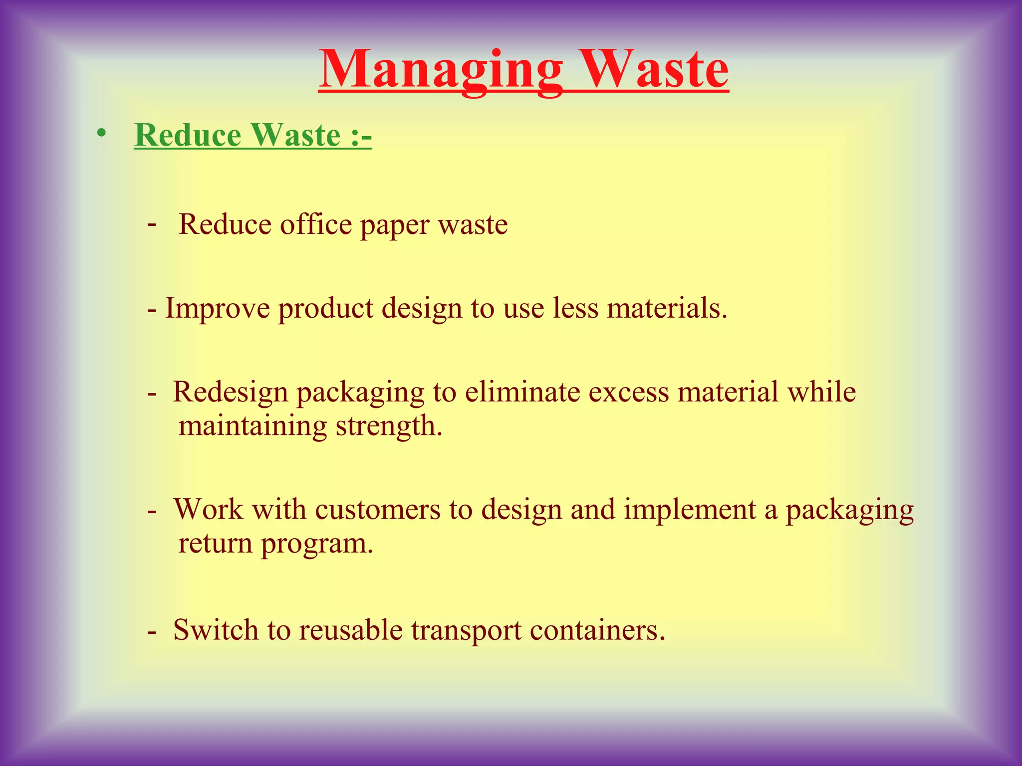 seminar presentation ppt on solid waste management | PPT