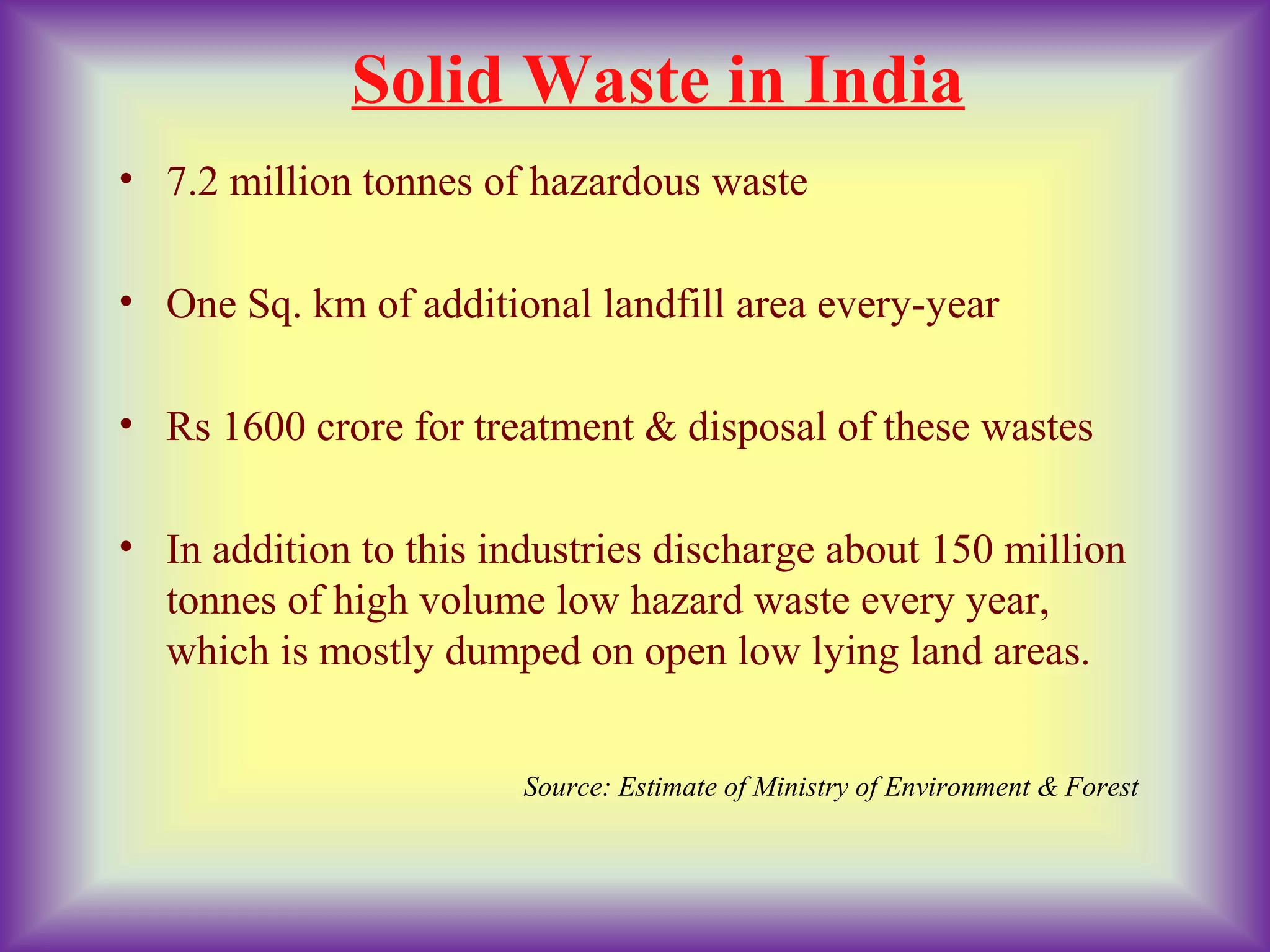 seminar presentation ppt on solid waste management | PPT ...