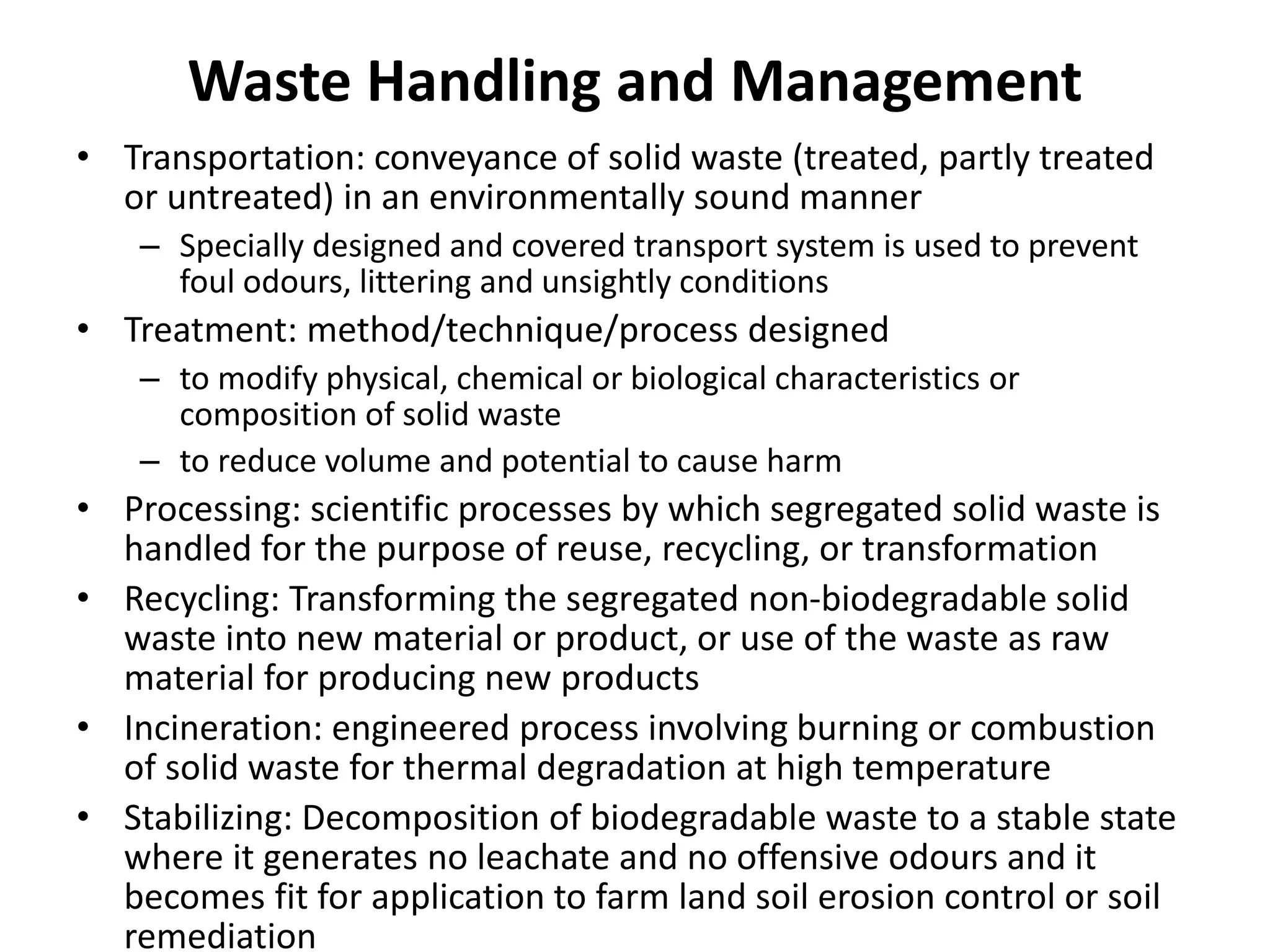 Regulatory Requirements of Solid Waste Management, Indian Context | PPTX