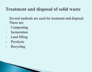 Solid waste management | PPT