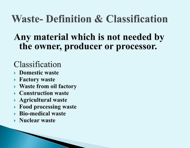 Solid waste management | PPT
