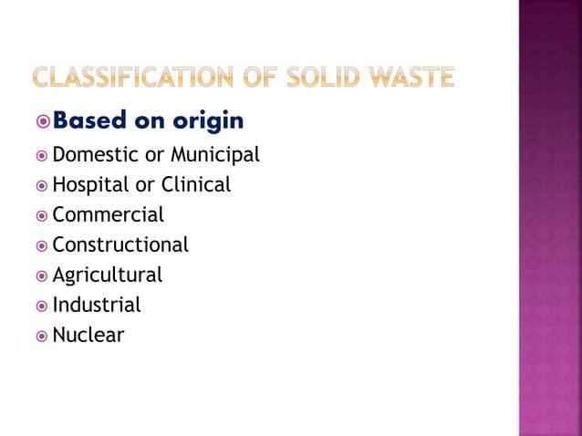 Solid waste management | PPT