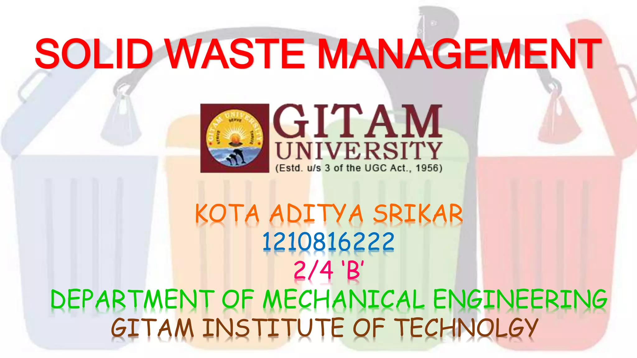 Solid Waste Management | PPTX