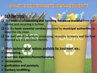 Solid waste management | PPTX