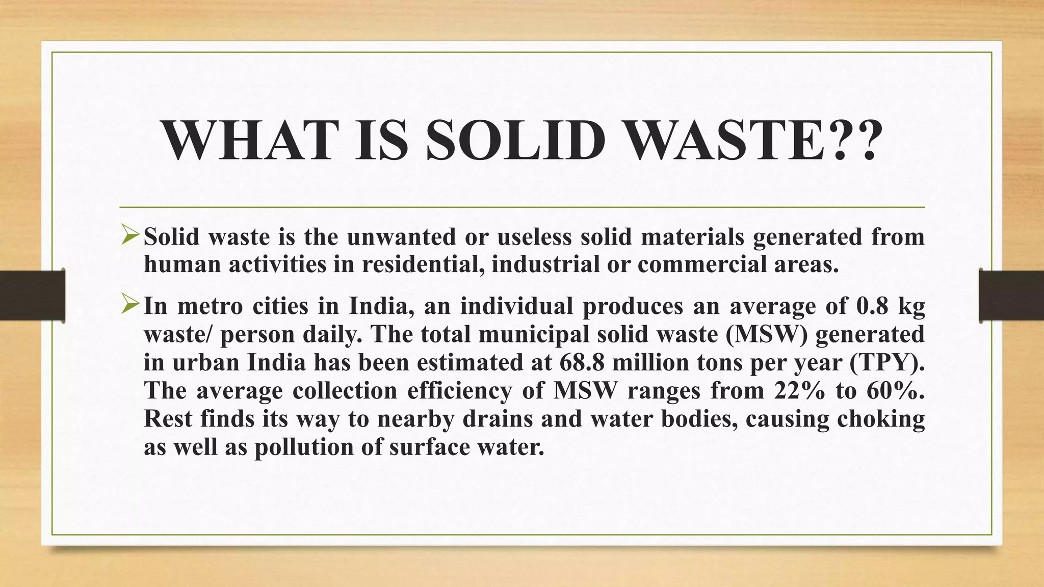 Solid waste management | PPTX