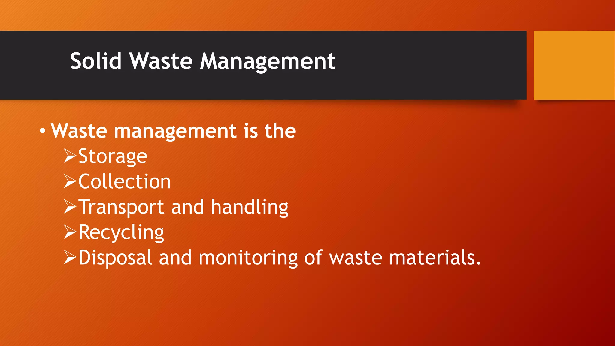Solid waste management | PPTX