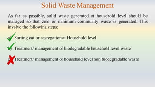 Solid waste management | PPTX