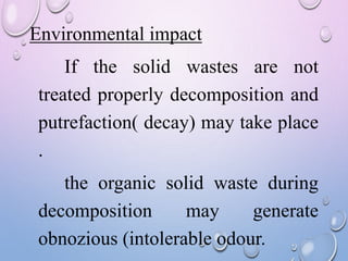 Solid waste management | PPTX