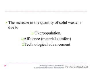 Solid waste management | PPSX